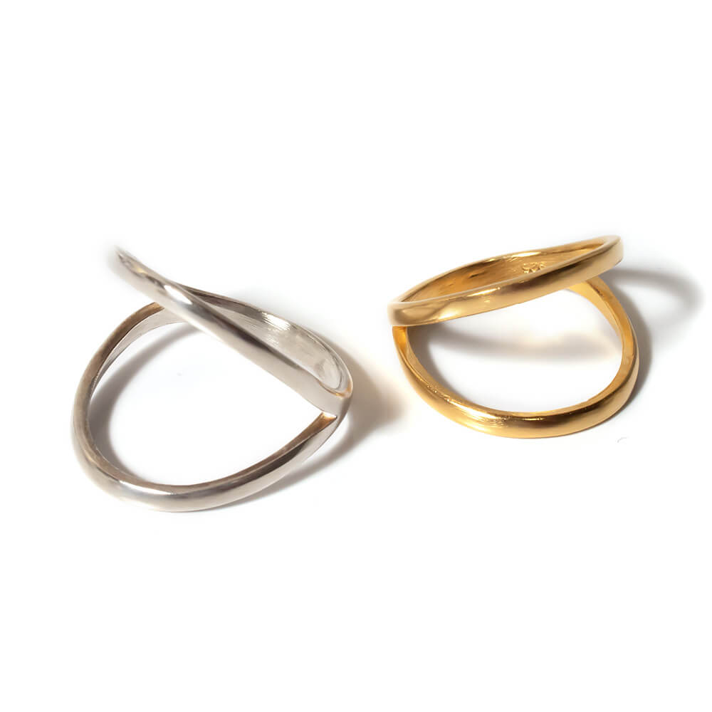 Silver925 Double Line Ring ｜ MARKT – Ops. Jewelry
